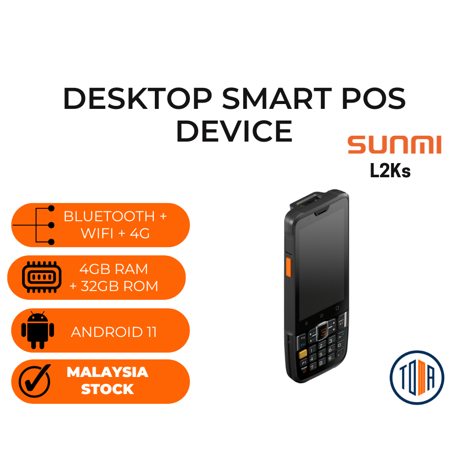Sunmi L2Ks Smart Mobile Handheld Terminal 4+32GB Wi-Fi 4G LTE | Shopee Malaysia