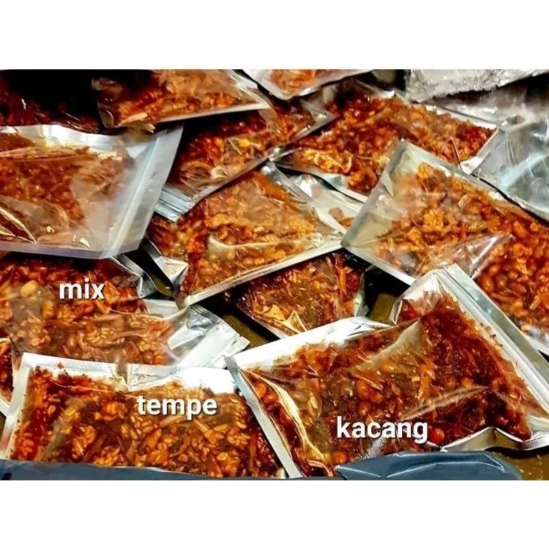 Sambal ikan bilis Tempe/kacang/Mix/Bilis shaja/ sambal ikan bilis Tempe ...