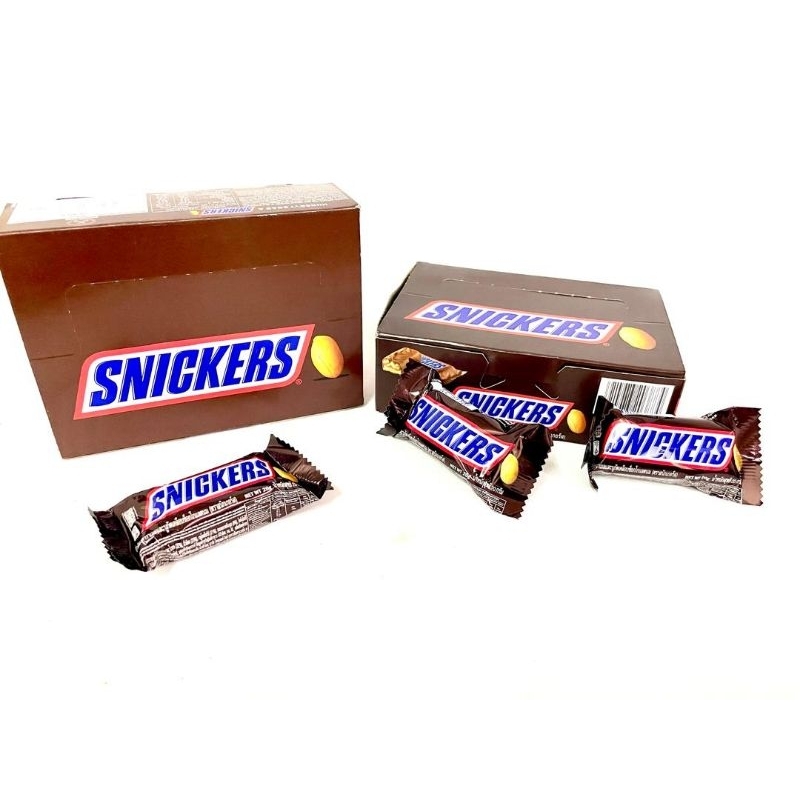 Snickers 12's x 20g Mini Chocolate Bar Choco Coated Peanut | Shopee ...