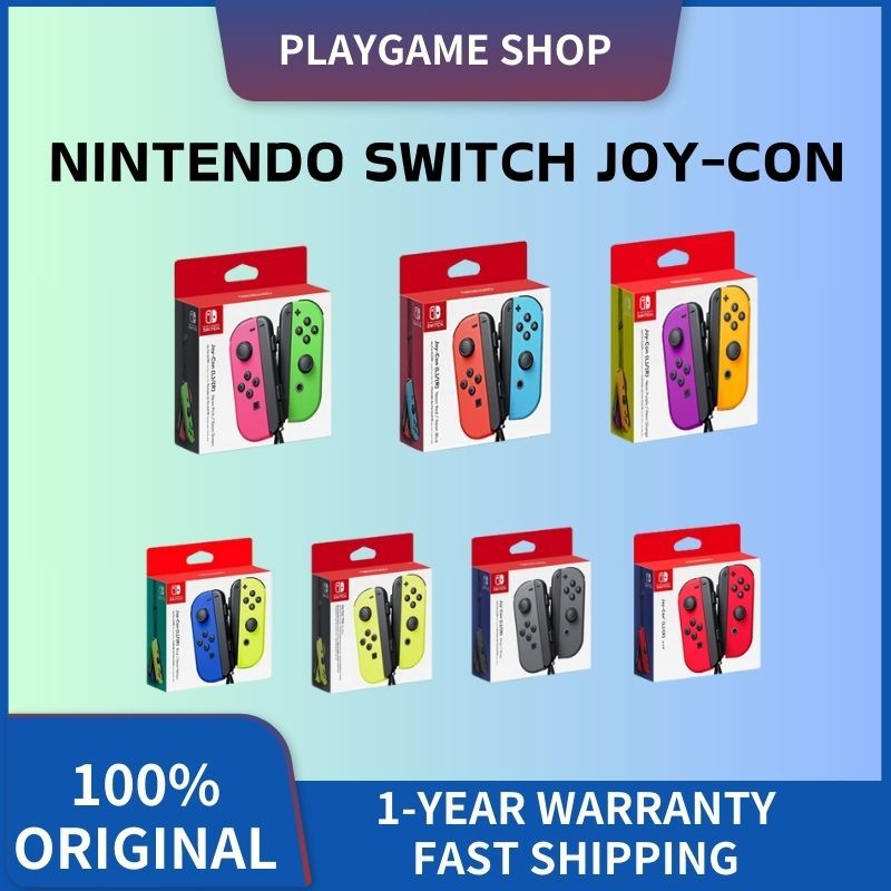 Joy-Con (L/R) Wireless Controllers for Nintendo Switch - Neon Purple/Neon Orange | Shopee Malaysia