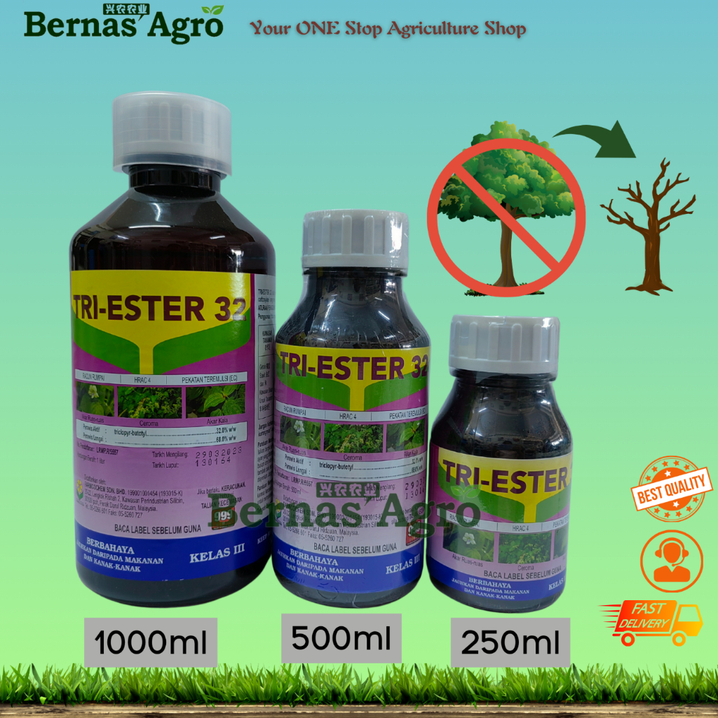 Tri Ester 32 Racun Rumput Serap Matikan Akar Pokok Kayu Besar Ubat ...