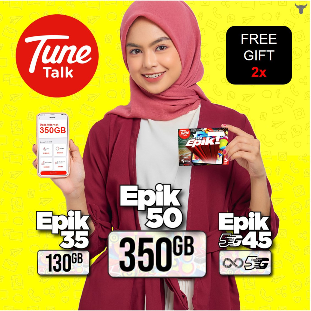 SIMKAD TUNE TALK / UNLIMITED CALL / INTERNET / WIFI / HOTSPOT / SIM ...