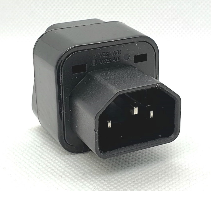 IEC C14 C13 MALE PLUG TO UNIVERSAL SOCKET ADAPTOR CONVERTER | Shopee ...