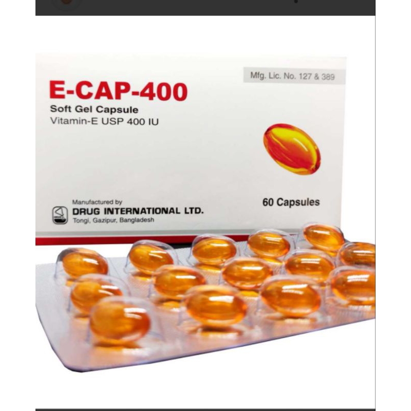 Ecap 400 mg 60 capsules vitamin 15x4=60 pcs original | Shopee Malaysia