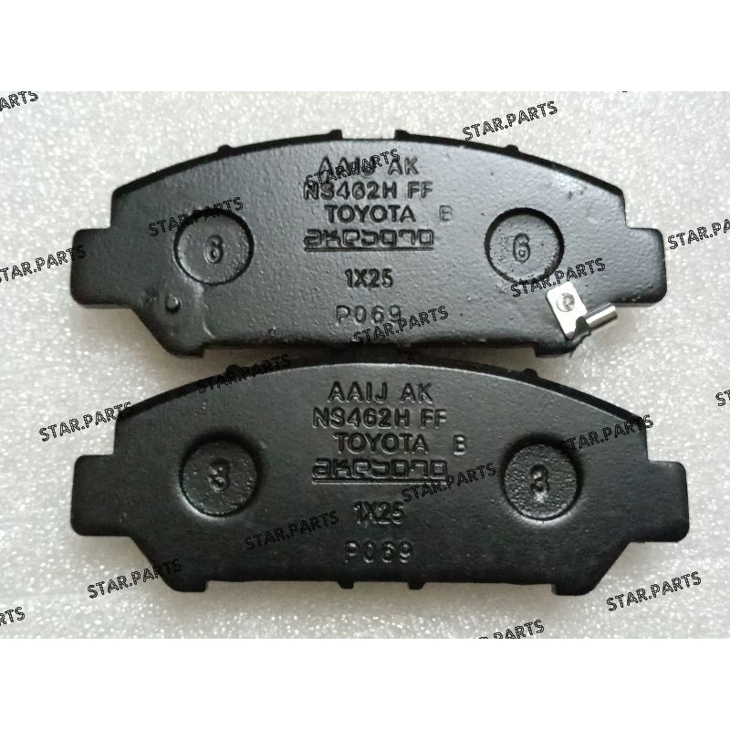 ATIVA D55L Front Disc Brake Pad Original ALZA D27A VELOZ RAIZE ROCKY ...