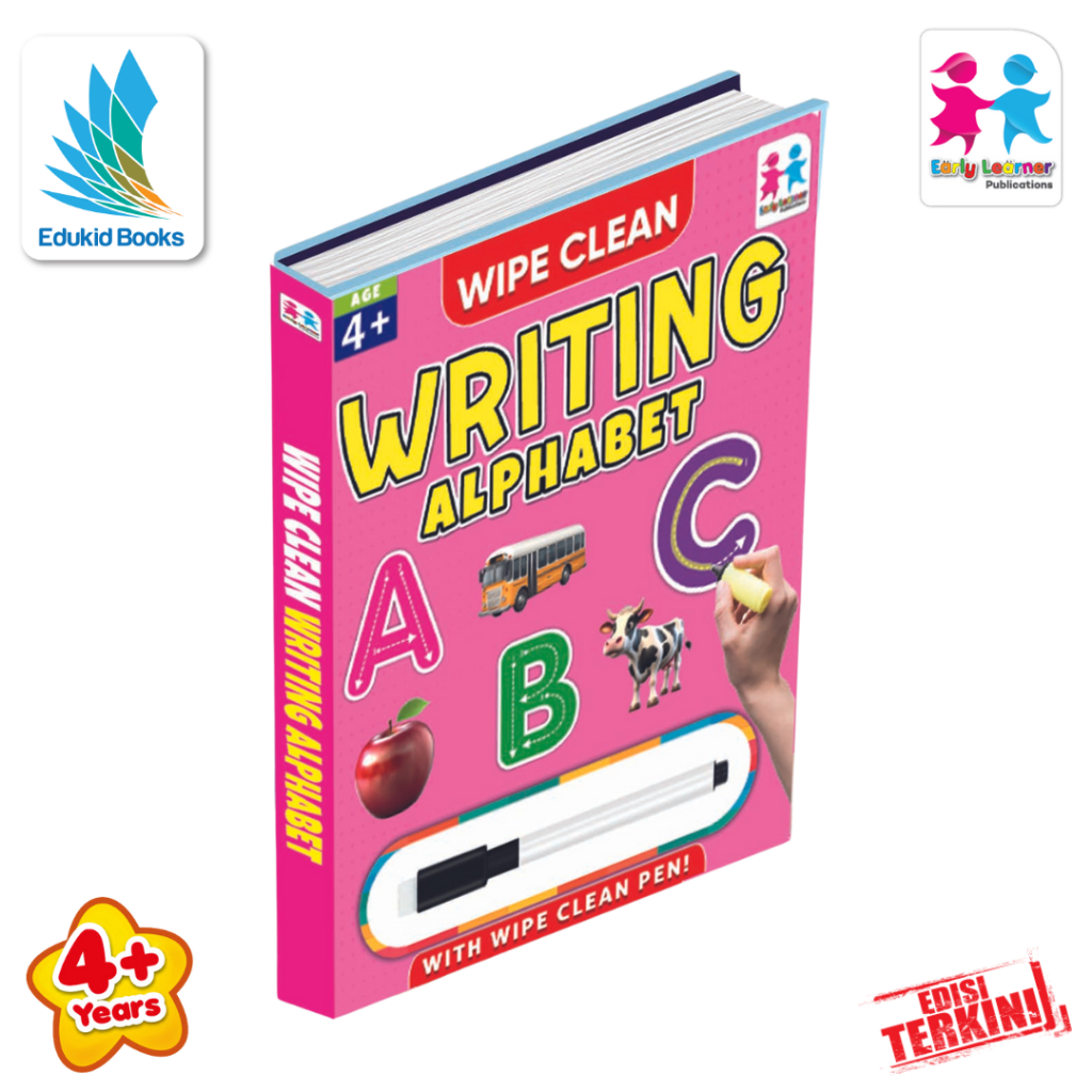 Wipe Clean - Wipe Clean Writing Alphabet With Wipe Clean Pen - Kids ...