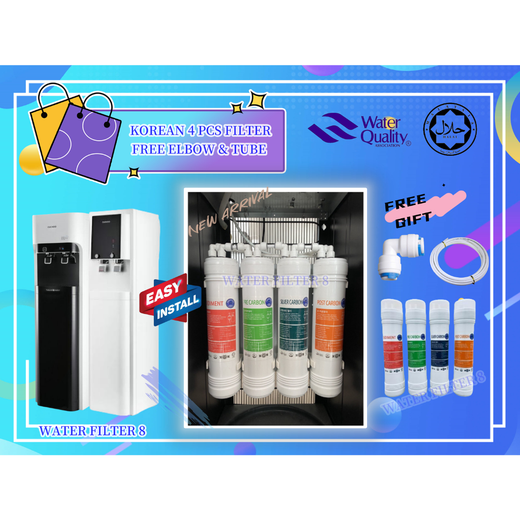 Cuckoo / Coway /Etc HALAL Korea Water Filter Cartridge 10" - U Type ...