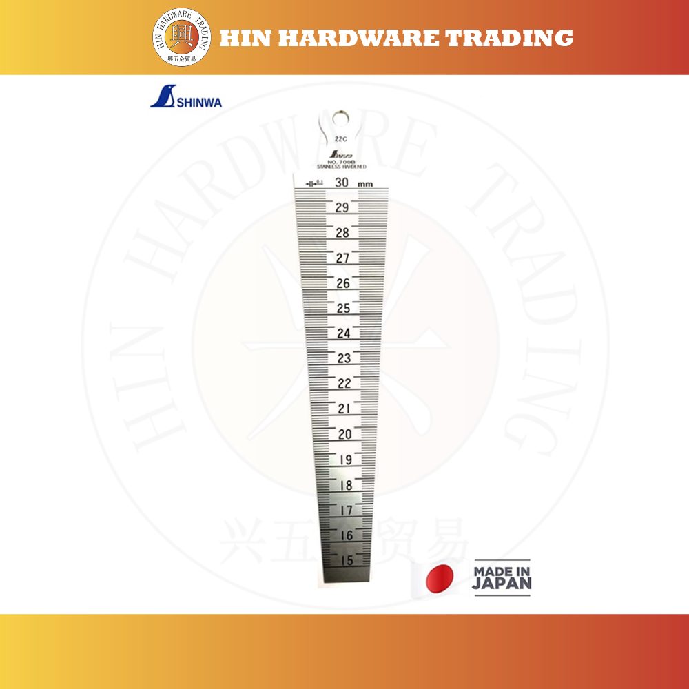 Shinwa Stainless Steel Taper Gauge 15 ~ 30mm No.700B 62605 Made In ...