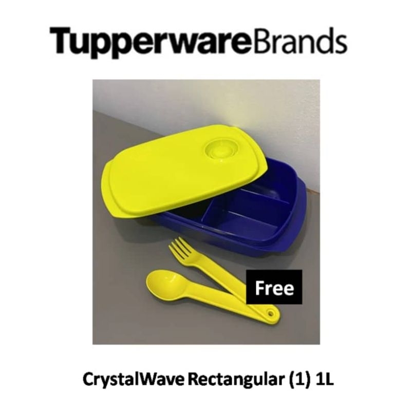 🔥 REHEATABLE DIVIDED LUNCH BOX 1L🔥💯 ORIGINAL TUPPERWARE READY STOCK 💥 ...
