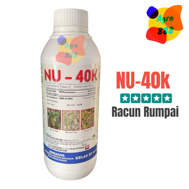 NU-40k 1Liter /seperti rumput maman pasir, keladi agas dan rumput air ...