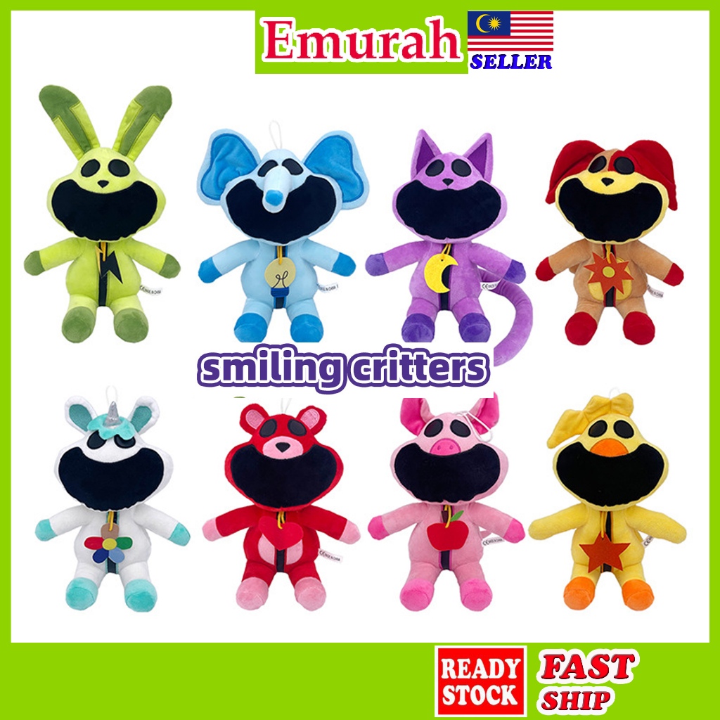 NEW 30CM SMILING CRITTERS Plush Toy Smiling Critters Cat Nap Catnat ...