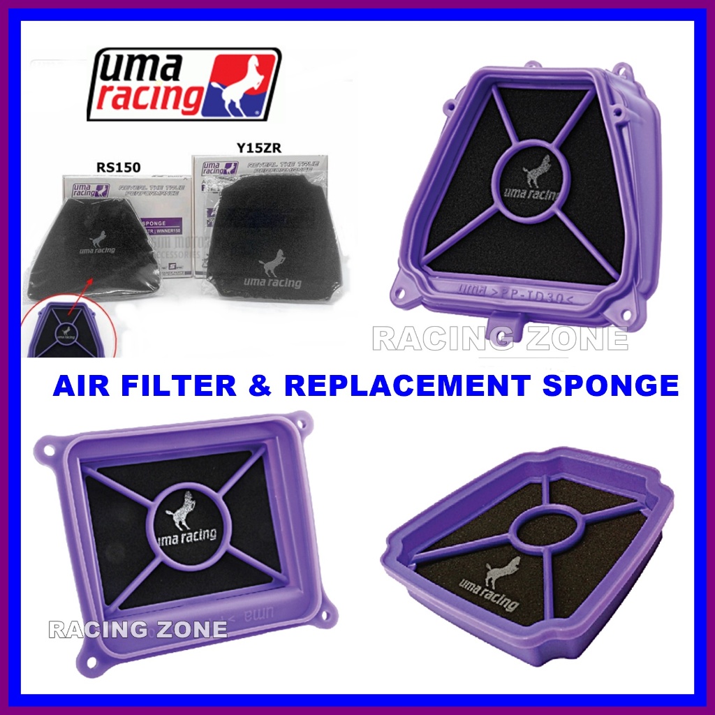 UMA RACING AIR FILTER Y15ZR Y16ZR/ LC135 / RS150 / RSX & REPLACEMENT ...