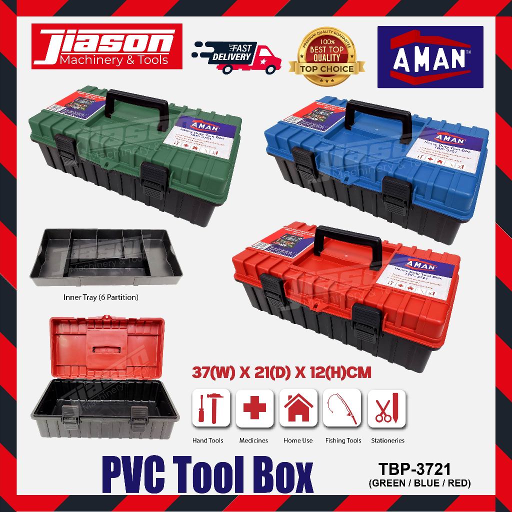 AMAN TBP-3721 Portable Heavy Duty PVC Tool Box | Shopee Malaysia
