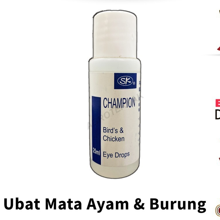 [25ML] Ubat mata ayam dan burung | Eye Drop For Birds and Chicken ...