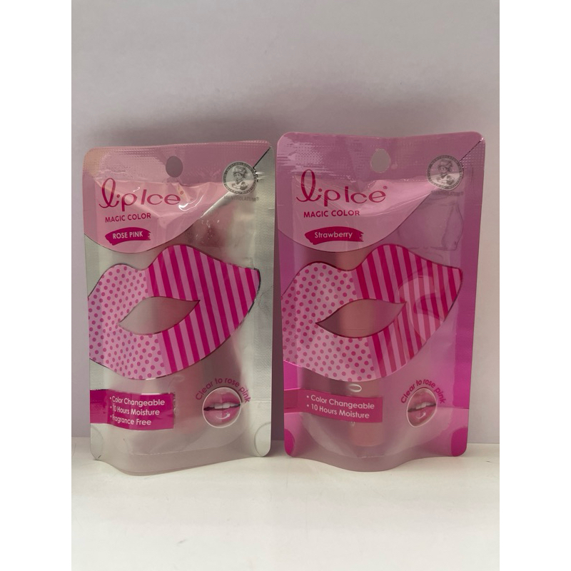 Lip Ice Magic Colour (Strawberry/Rose Pink) | Shopee Malaysia