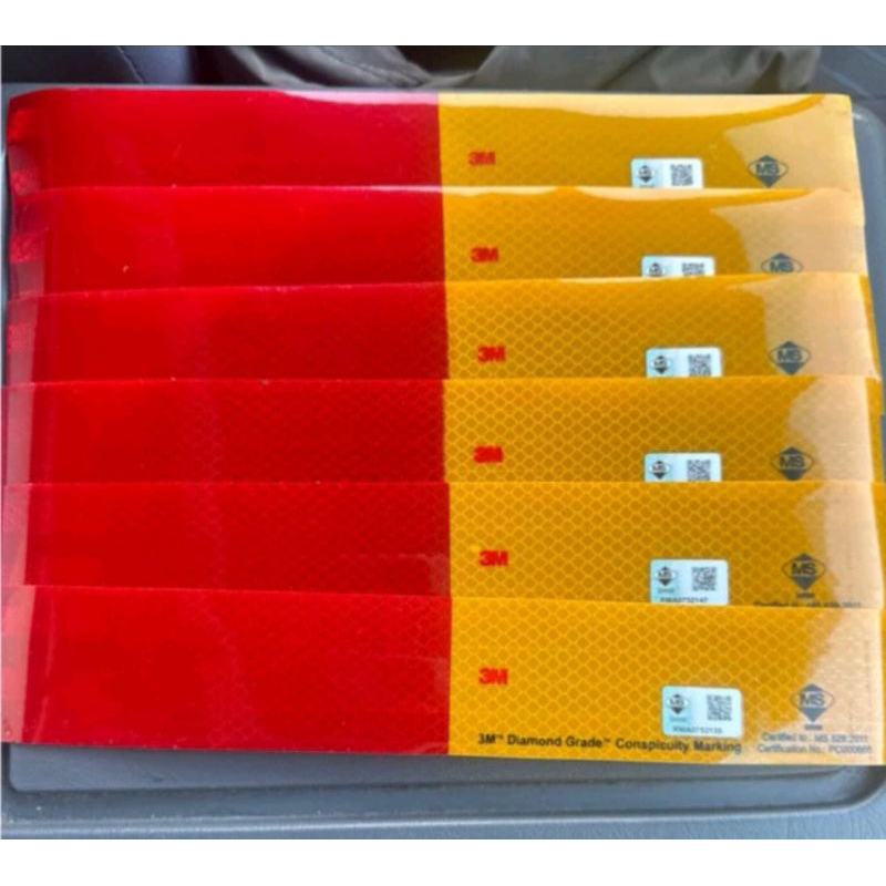 (6 PCS 1 SET) Side Marking 3M Reflector Sticker TYPE 5 / J5 With Sirim ...