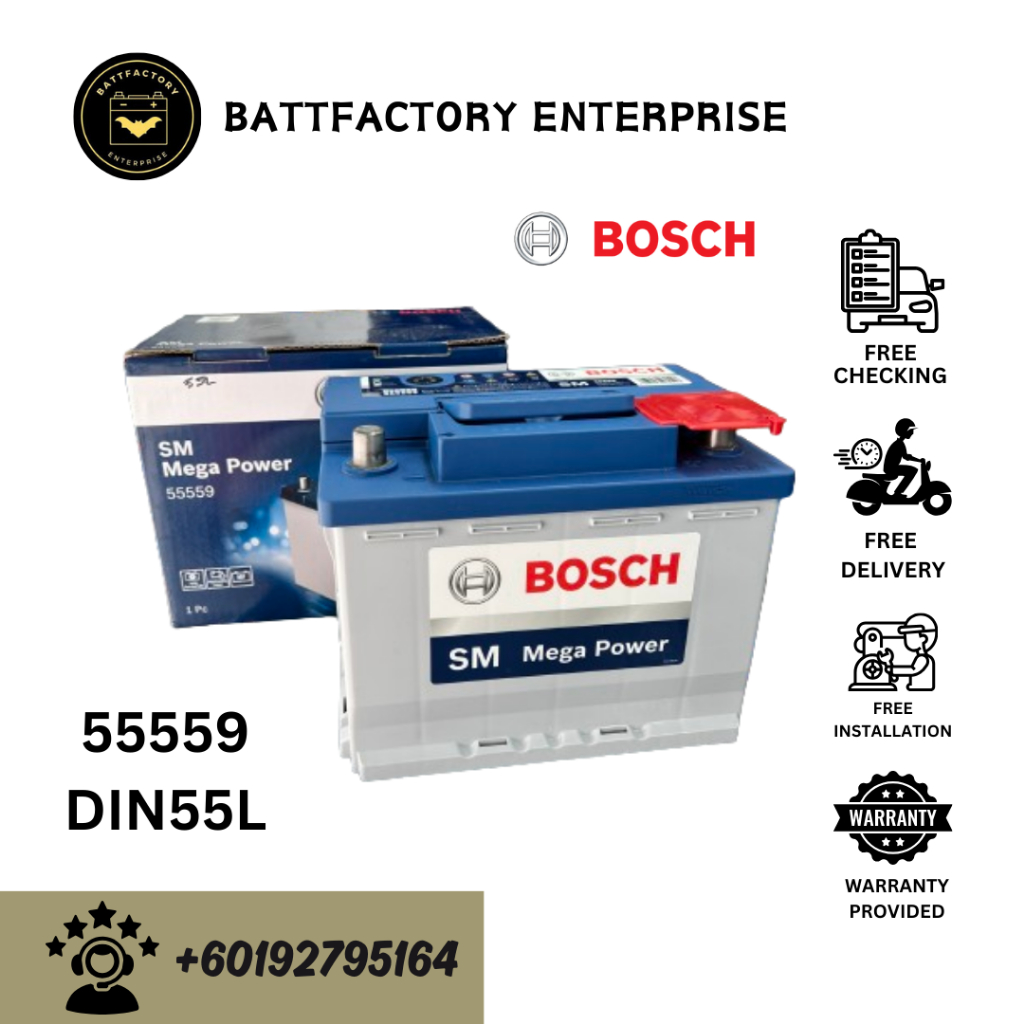 Premium Car Battery BOSCH DIN55L 55AH 420CCA for HYUNDAI ELANTRA SPORT ...