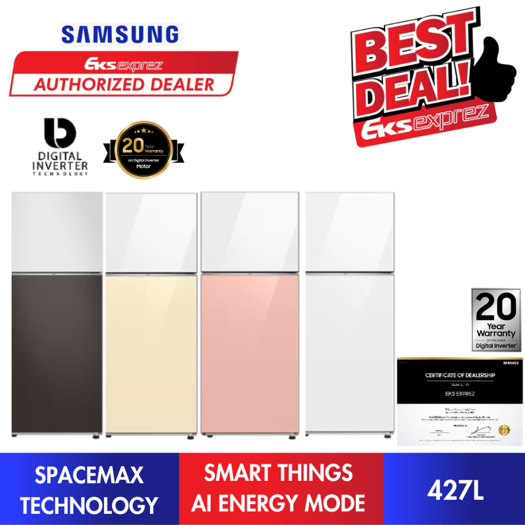 Samsung 427L Inverter BESPOKE 2 Door Refrigerator RT42CG6444B1ME ...