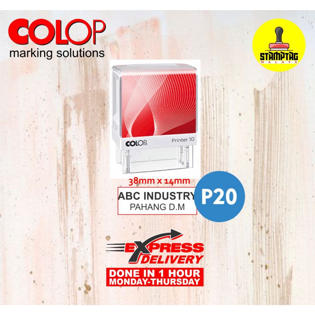 Rubber Stamp Colop P20|P30|P40|P50 Cop *SHIPPING IN 24HOURS* (CHAT ...