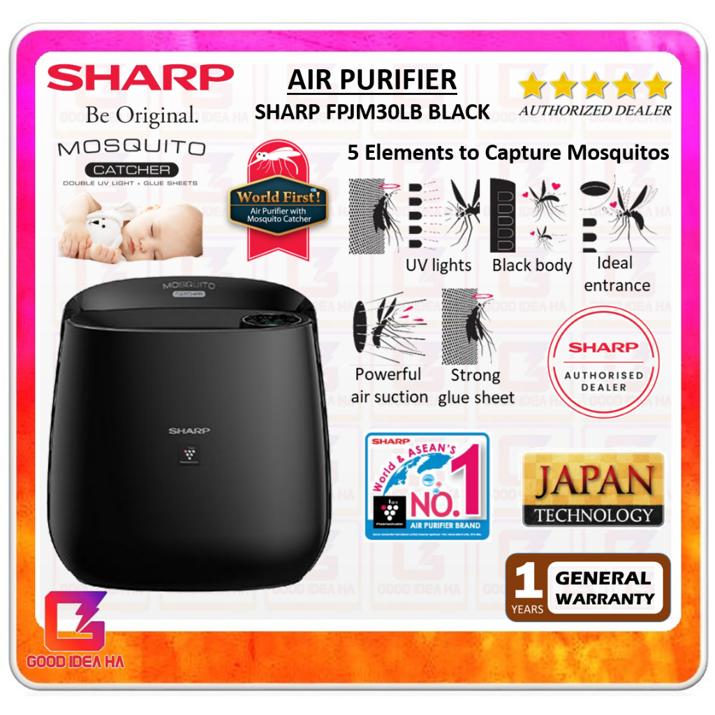 Sharp Mosquito Catcher FPJM30LB 23m² Air Purifier | Shopee Malaysia