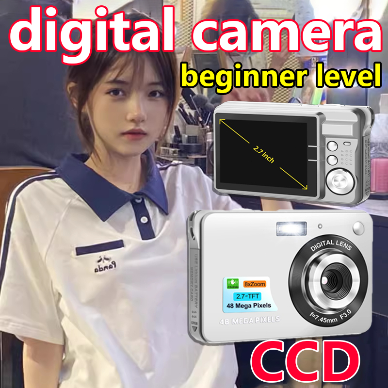 KiTBEEZ CCD 4K Digital Camera 4800W Pixel 2.7Inch Vintage Camcorder 18MP Photo Zoom for Beginner ...