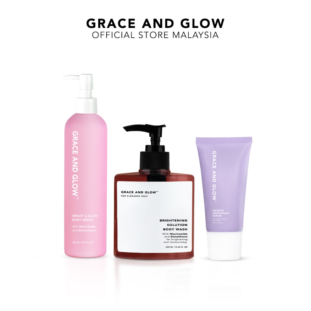 Grace And Glow 3in1 Bundle Brightening Solution Body Wash + Ultra ...