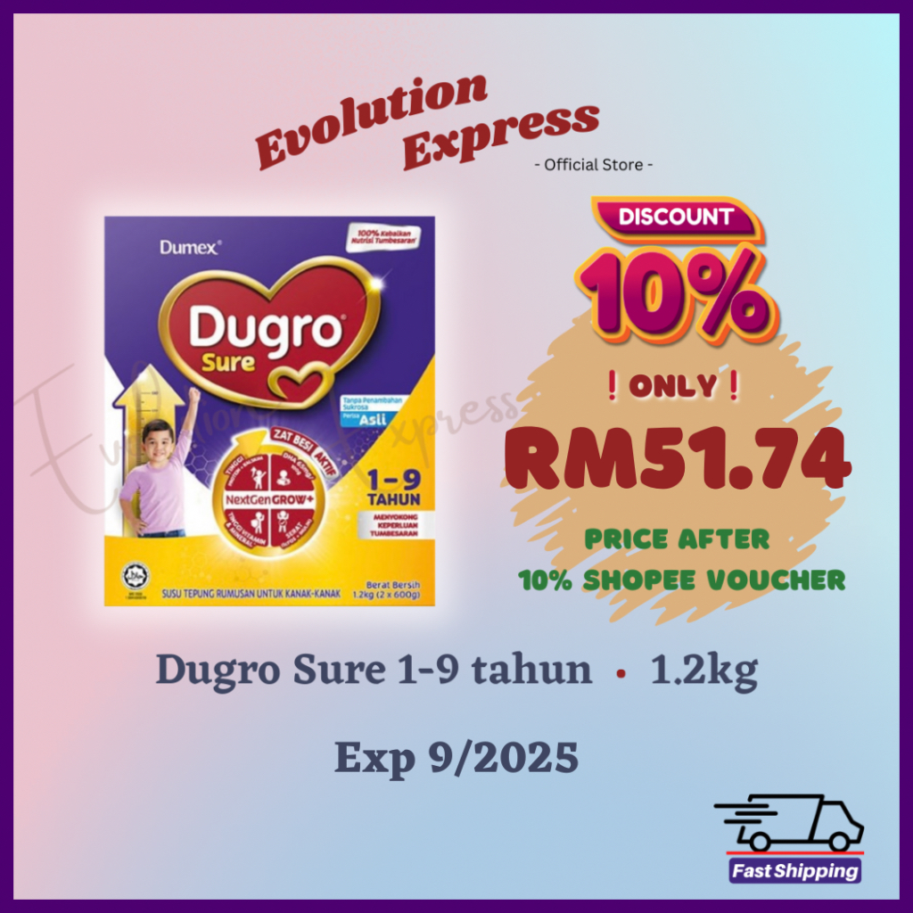 Dumex Dugro Sure (1.2kg/600g) Exp 9/2025 | Shopee Malaysia