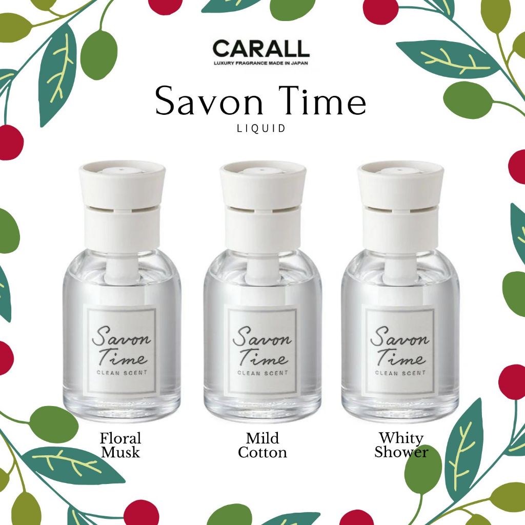 CARALL SAVON TIME Car Fragrance (100ml) - Floral Musk / Mild Cotton ...
