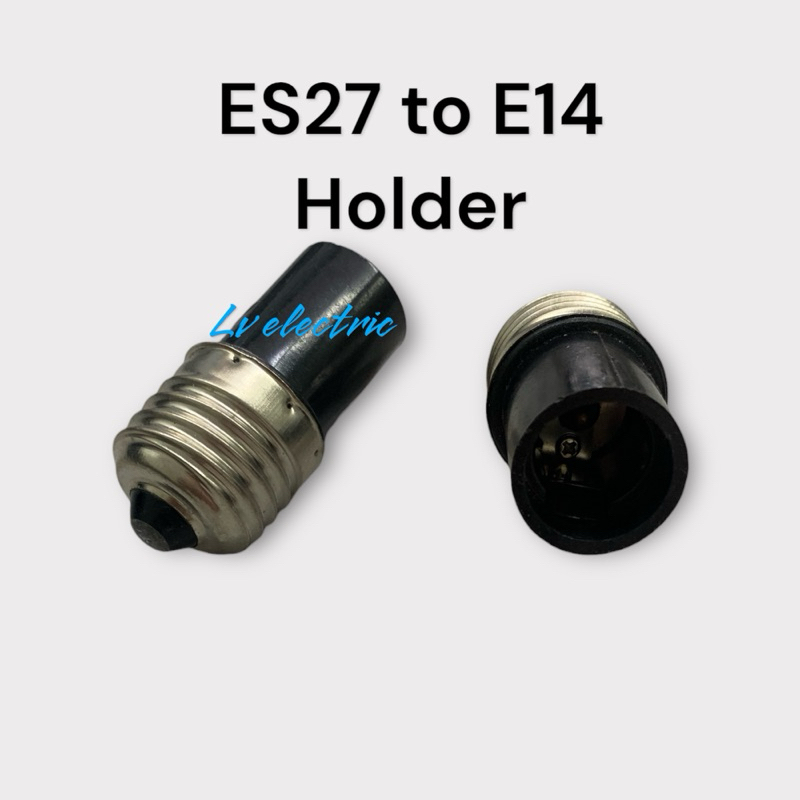 E27 to E14 Light Bulb Base Converter Adaptor E27 Male E14 Female LED ...