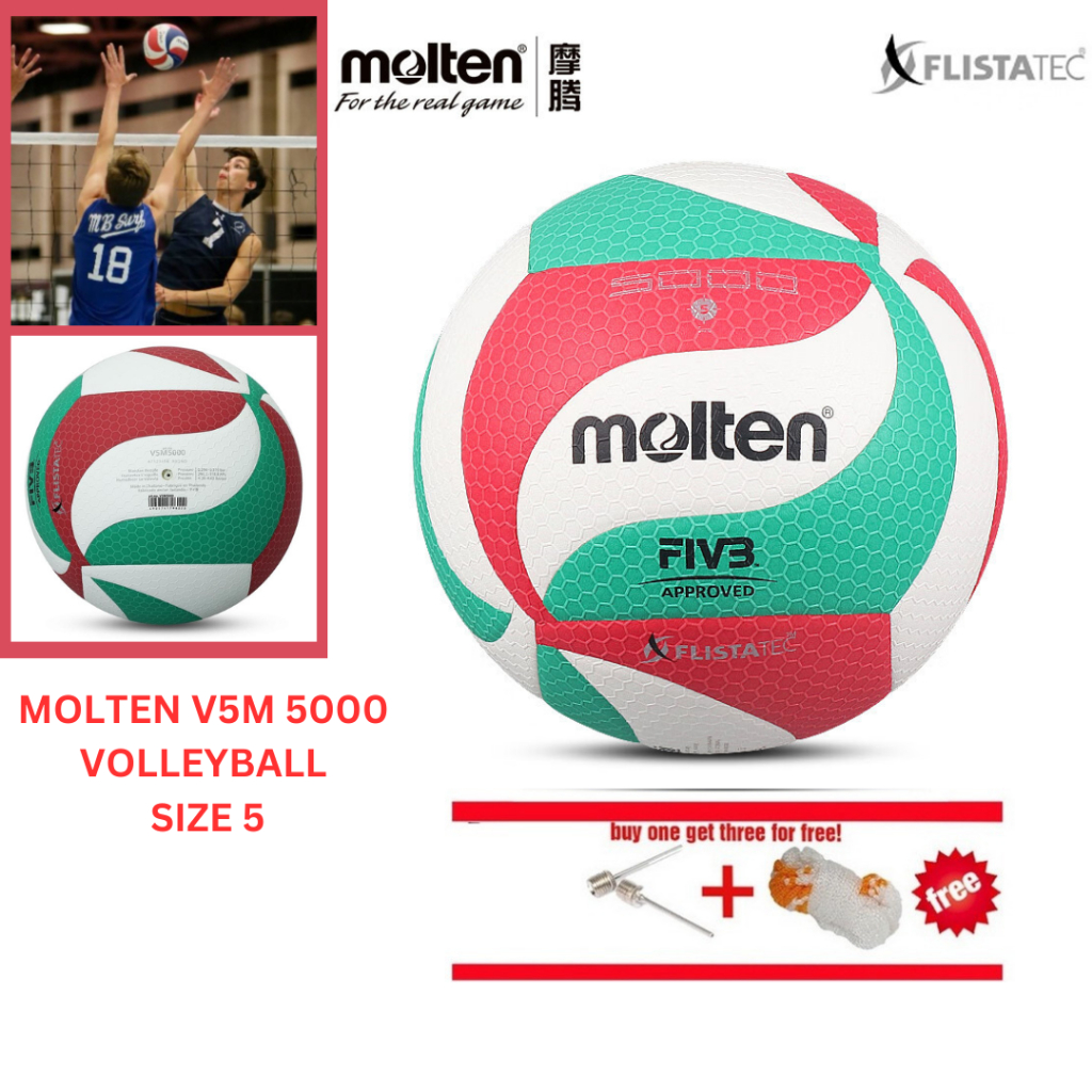 MLTN V5M 5000 VOLLEYBALL SIZE 5 Competition Training Soft PU Volleyball ...