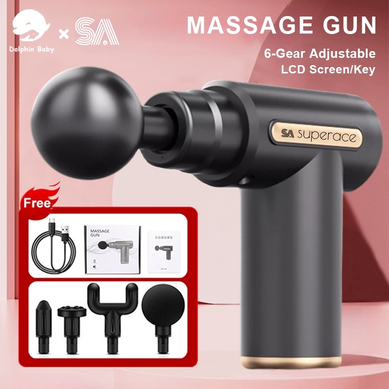 Mini Fascia Massage Gun Compact Size Portable Muscle Relaxation Device ...