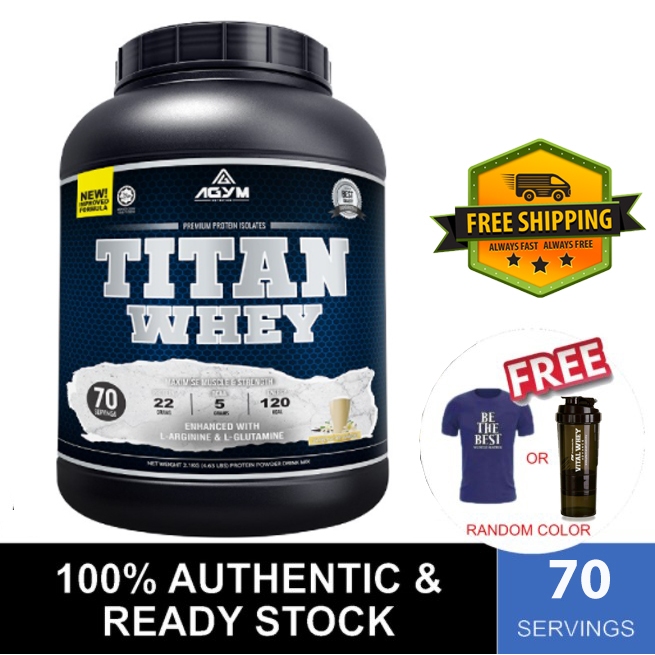 Titan Whey Protein HALAL Jakim 2.1kg (70 servings) - BEST PRICE ...
