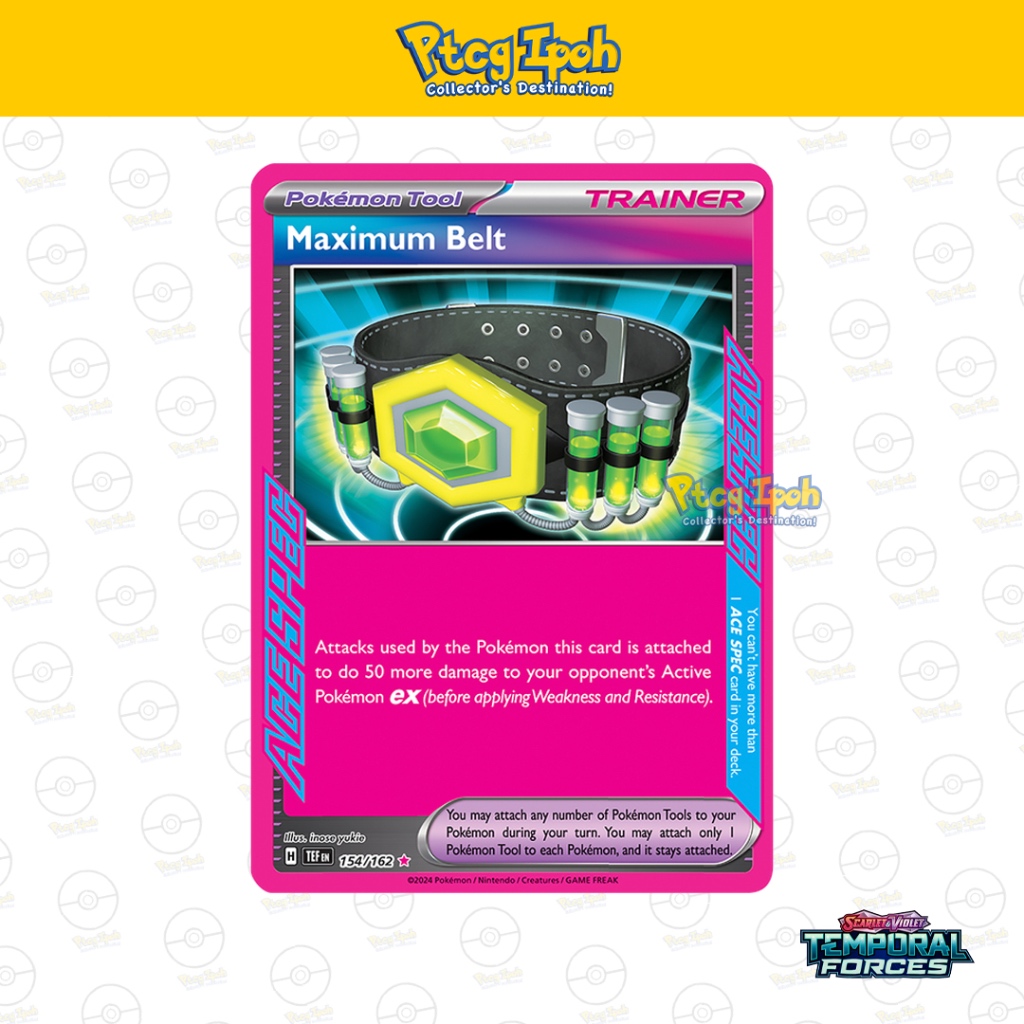 [Pokémon TCG] Temporal Forces: Maximum Belt - 154/162 - Ace Rare ...