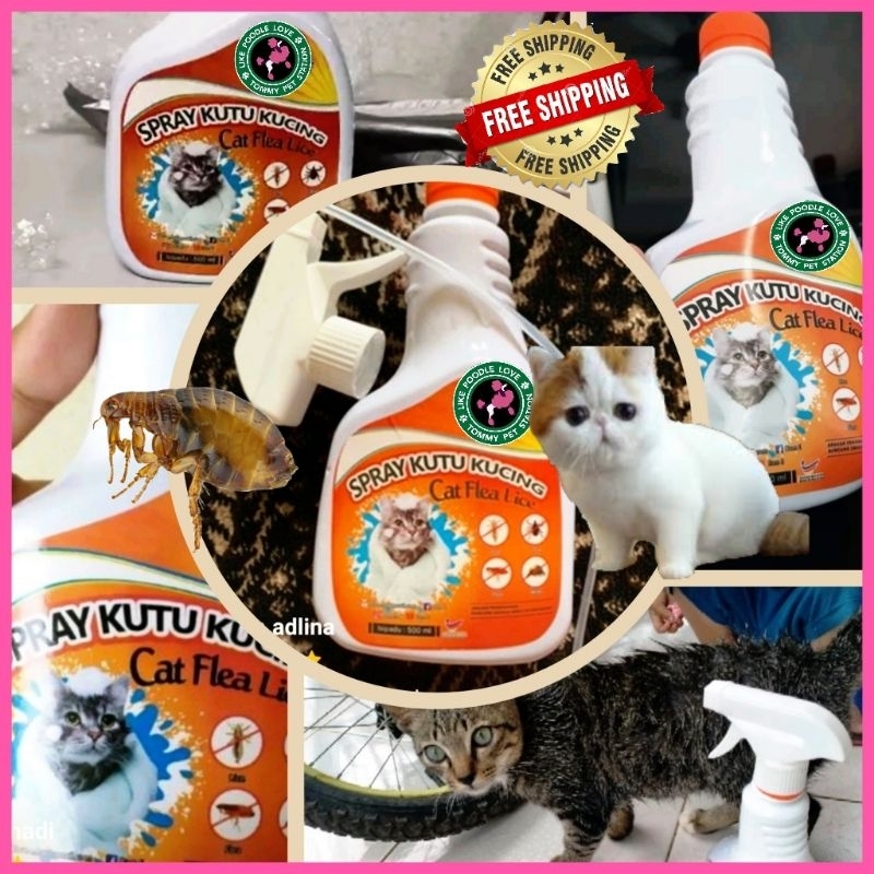 Ubat Kutu Kurap Kucing Cat Flea Lice Ear mites 500ml | Shopee Malaysia