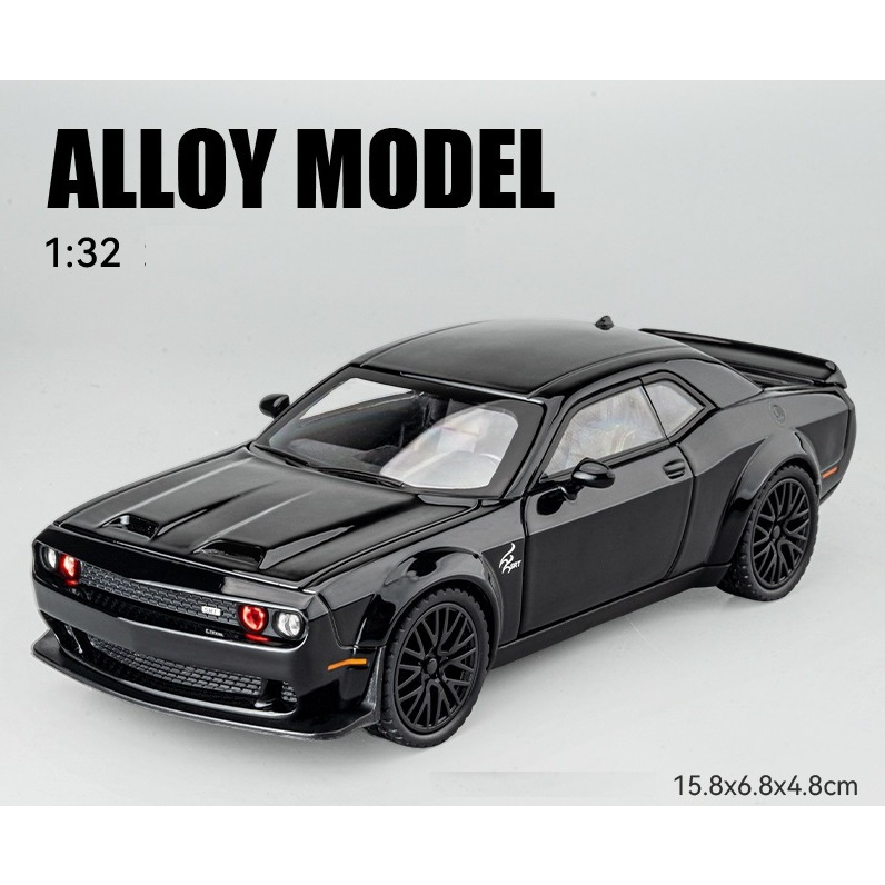 Alloy Model Dodge Challenger SRT Hellcat Muscle Car 1:32 Scale Diecast ...