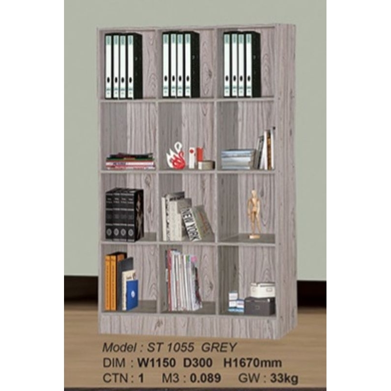 8 12 Cubes Bookshelf Multipurpose Rak Storage Cabinet Rak Buku petak ...