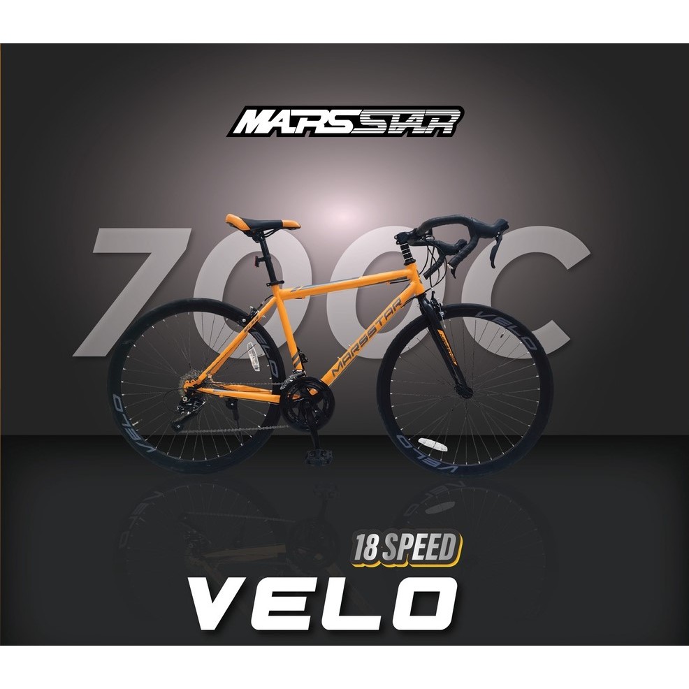 BASIKAL ROAD BIKE 700C STEEL FRAME R718 VELO (DEWASA) | Shopee Malaysia