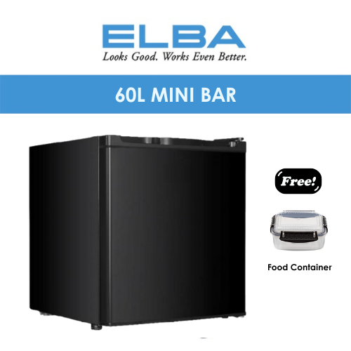 [FREE SHIPPING] ELBA 60L MINI BAR FRIDGE WITH ICE MAKER [EMB-Q6048(BK ...