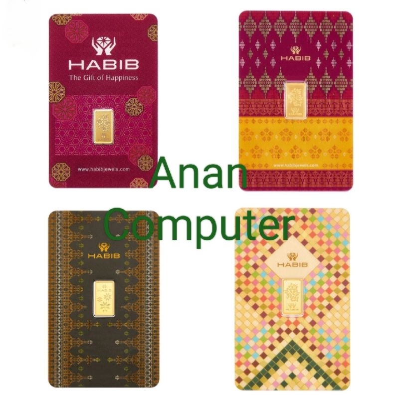 HABIB 0.5g 999.9 Gold Bar (Anyaman / Songket / Gift of Happiness ...