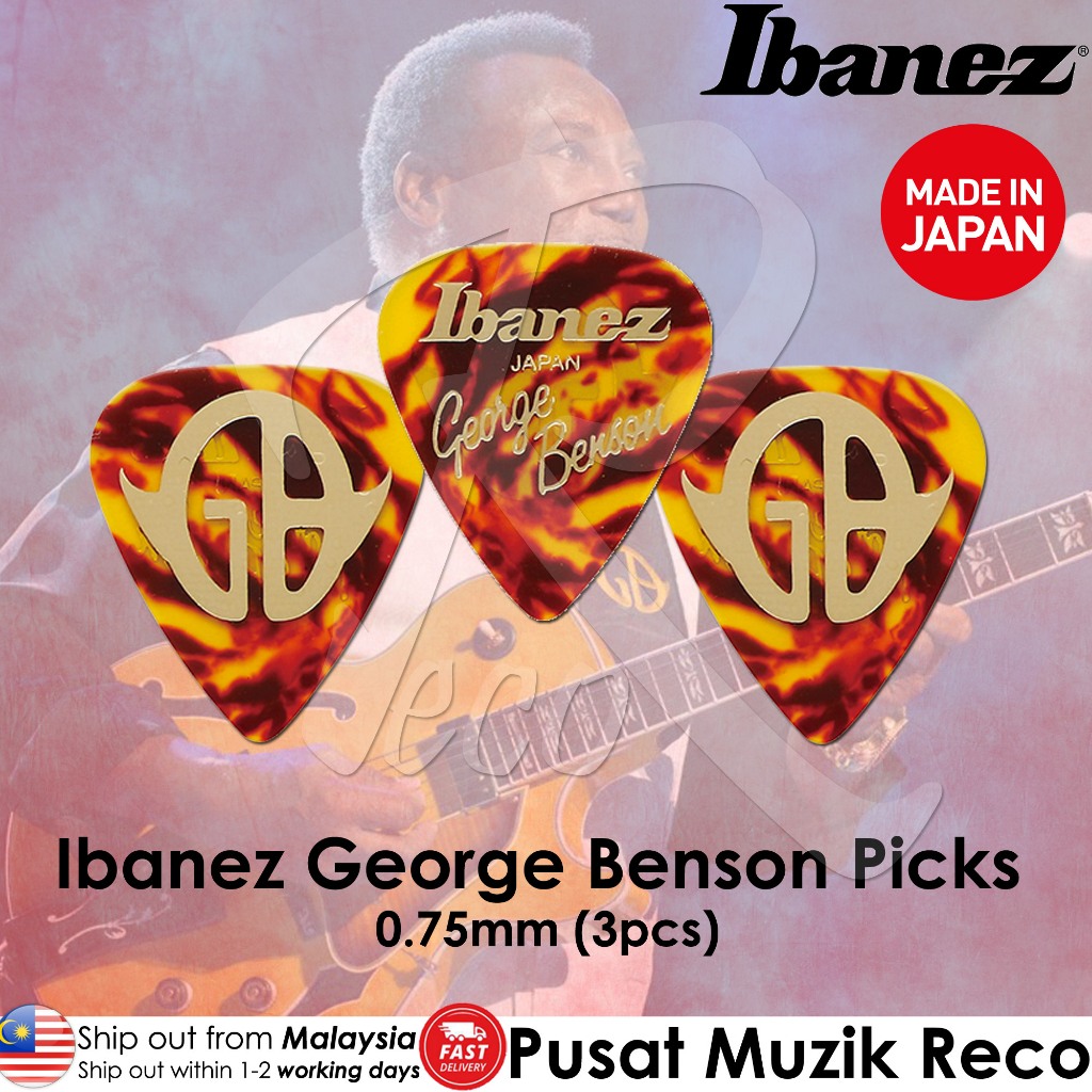Ibanez George Benson Signature Guitar Pick (3pcs) Acoustic Electric ...