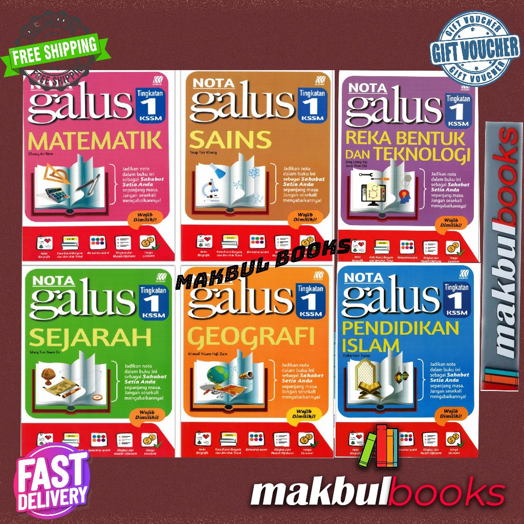 SASBADI: NOTA GALUS TINGKATAN 1 KSSM | Shopee Malaysia