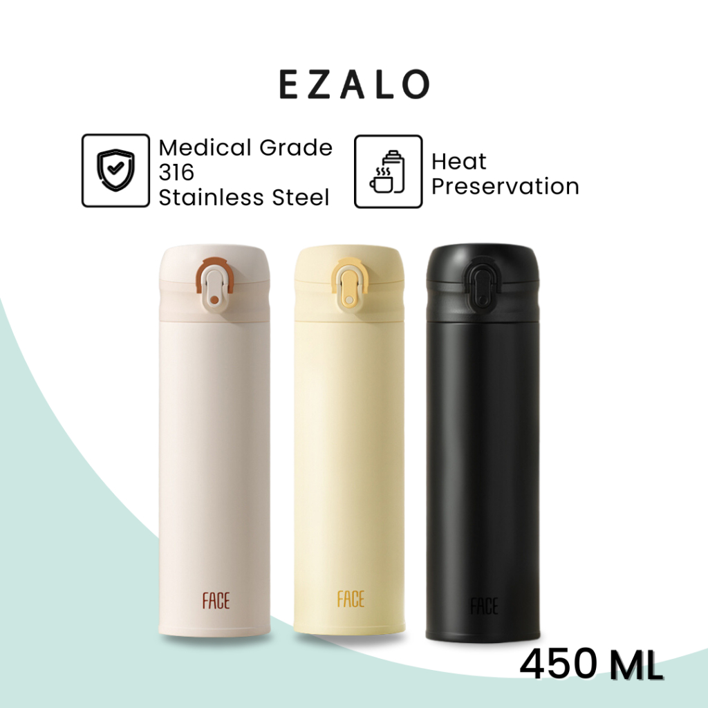 FACE Classic Bounce Lid Insulated Vacuum 316 Stainless Steel Thermal ...