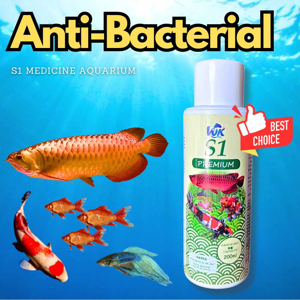 S1 Aquarium Anti Bacterial Fish Medicine Green Solution For Aquarium ...