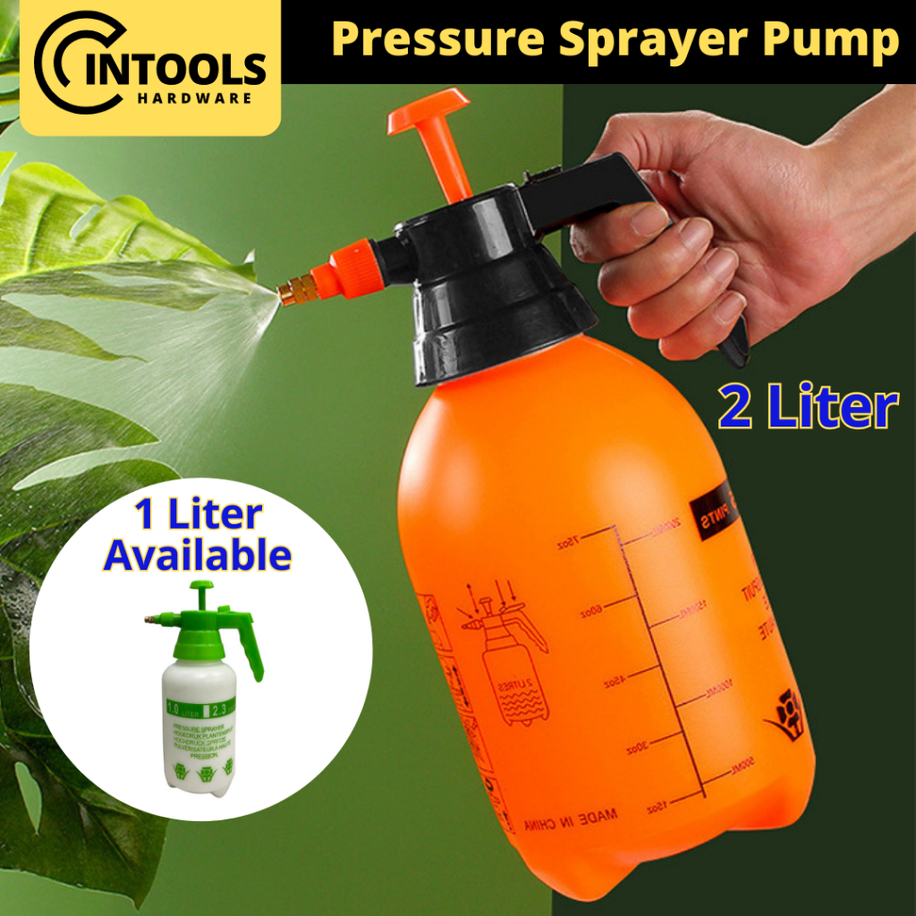 PVC Water Pressure Sprayer Spray Hand Pump Garden Watering Chemical ...
