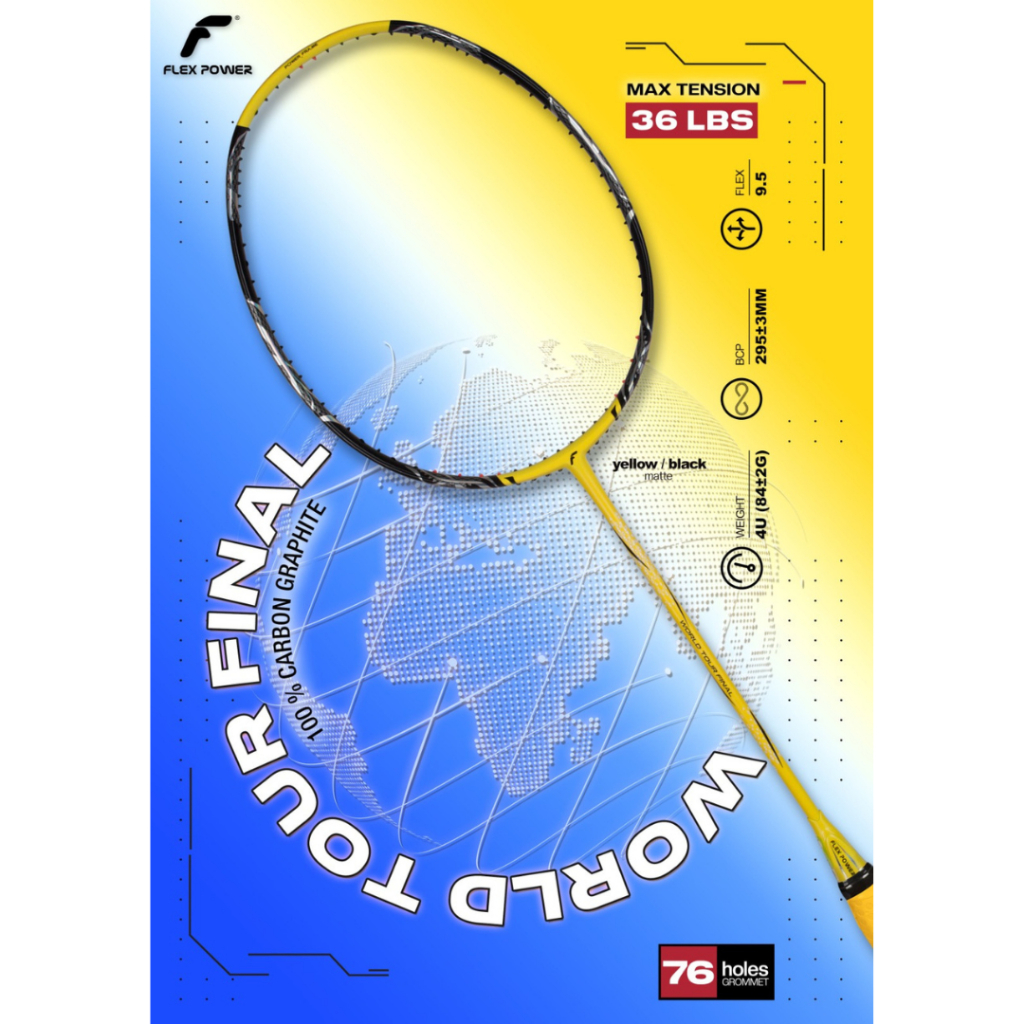 Flex Power World Tour Final Attacking Badminton Racket [free String