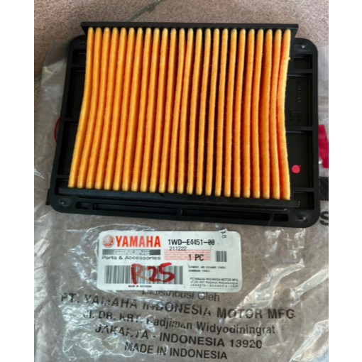 100% ORIGINAL YAMAHA ELEMENT AIR CLEANER AIR FILTER R25 / R 25 / MT25 ...