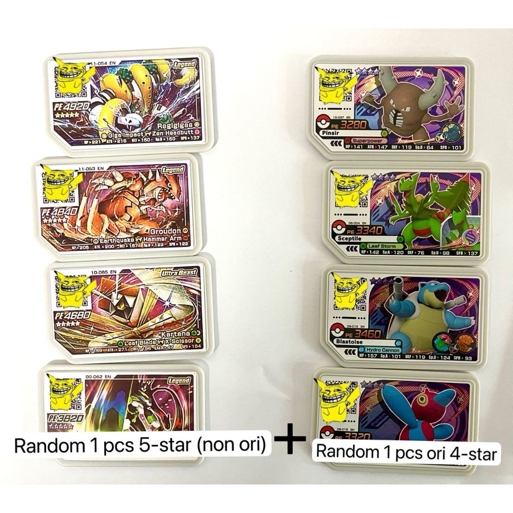 Budget combo random 5⭐[scannable ]+ 4⭐[Original] Gaole Pokemon Card ...