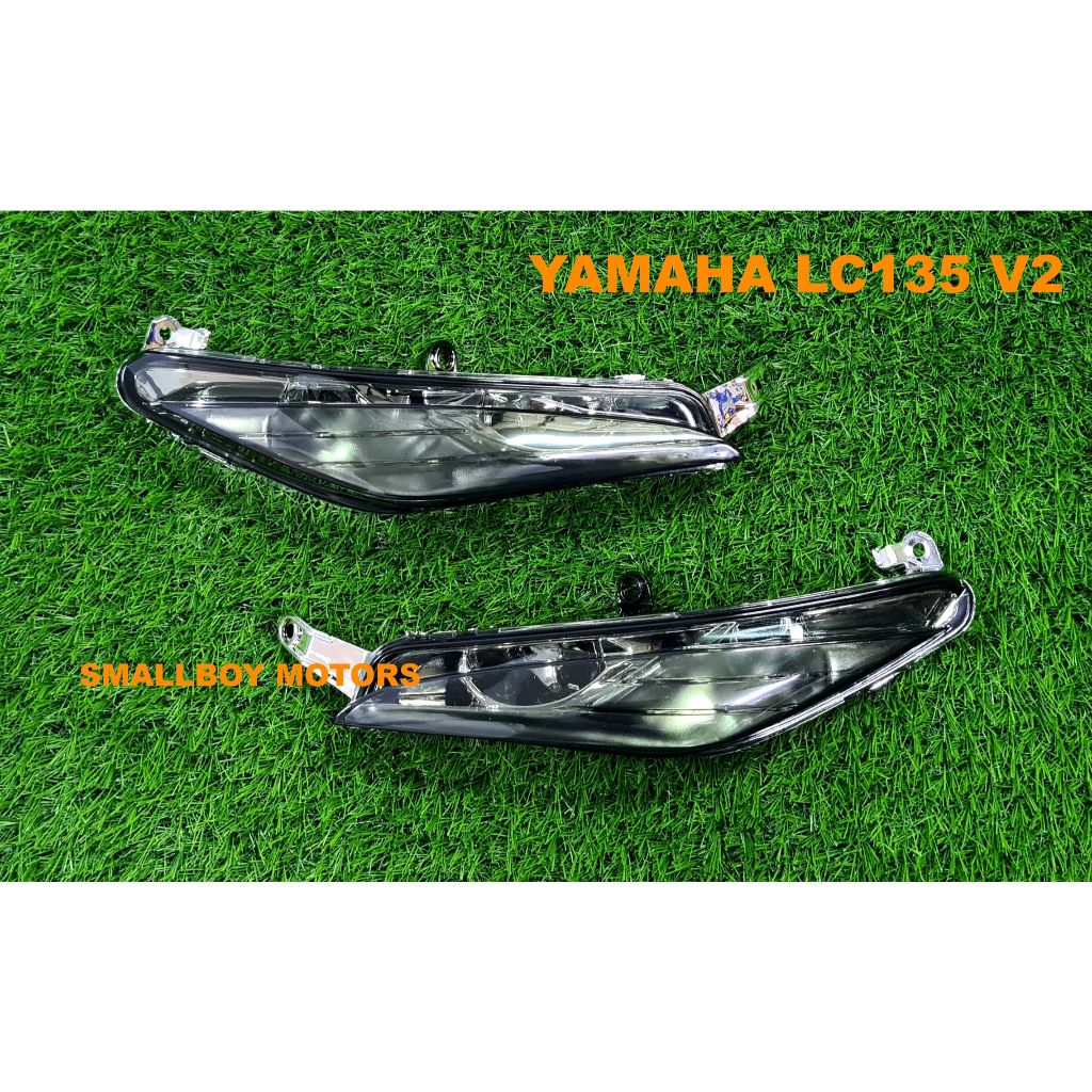 YAMAHA LC135 V2 FRONT SIGNAL INDICATOR TINTED SIGNAL DEPAN LR KIRI KANAN SET LC 135 135V2 LC135 ...