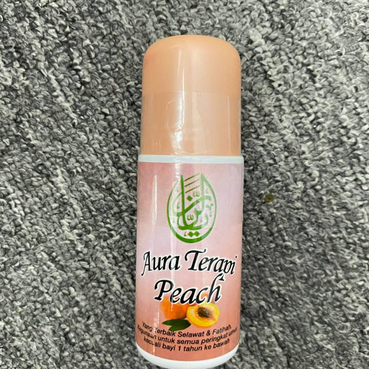 AURA TERAPI PEACH AURA TERAPI ROLL ON 80ML AURA TERAPI LOGO HIJAU ...