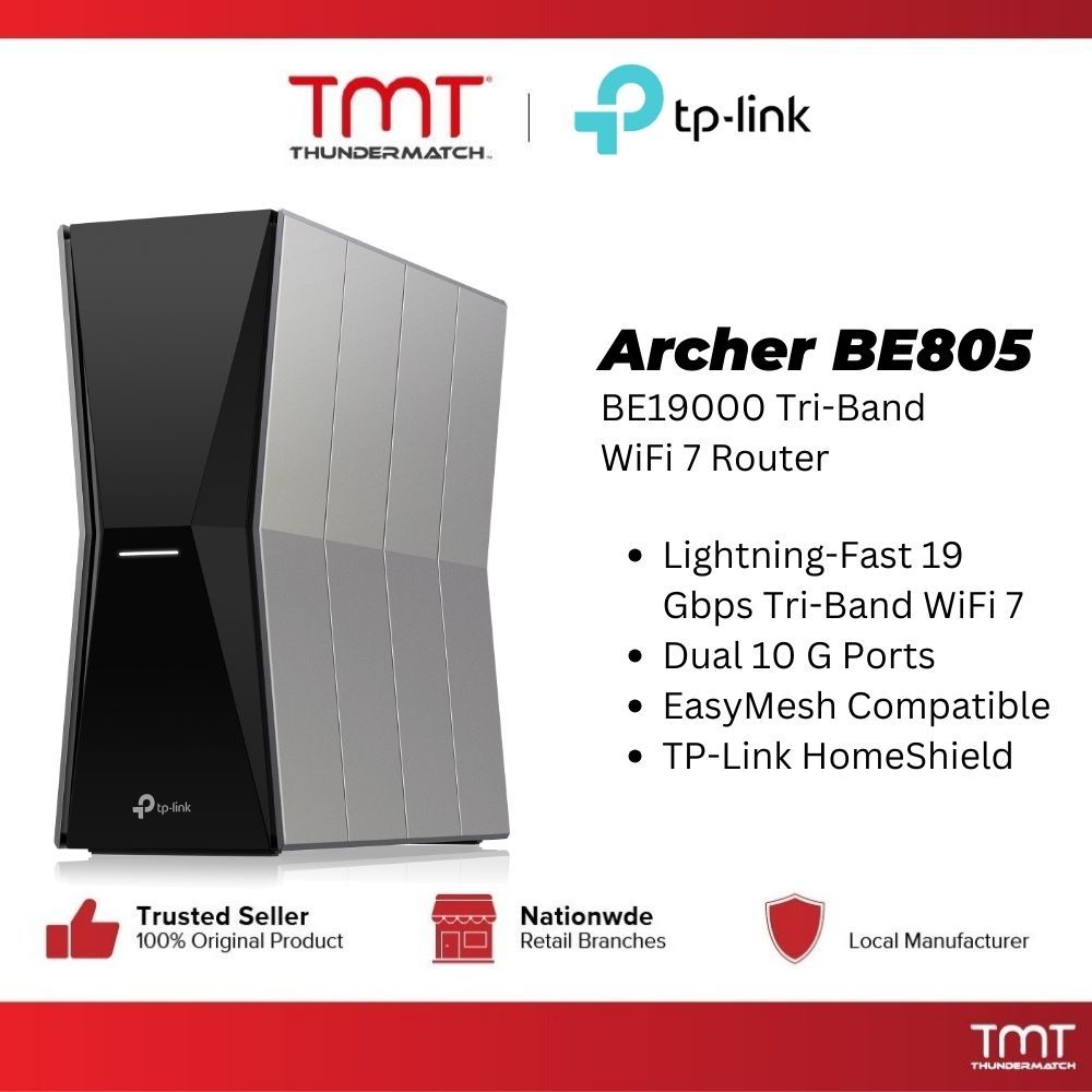 TP-Link Archer BE805 BE19000 Tri-Band WiFi 7 Router | Shopee Malaysia